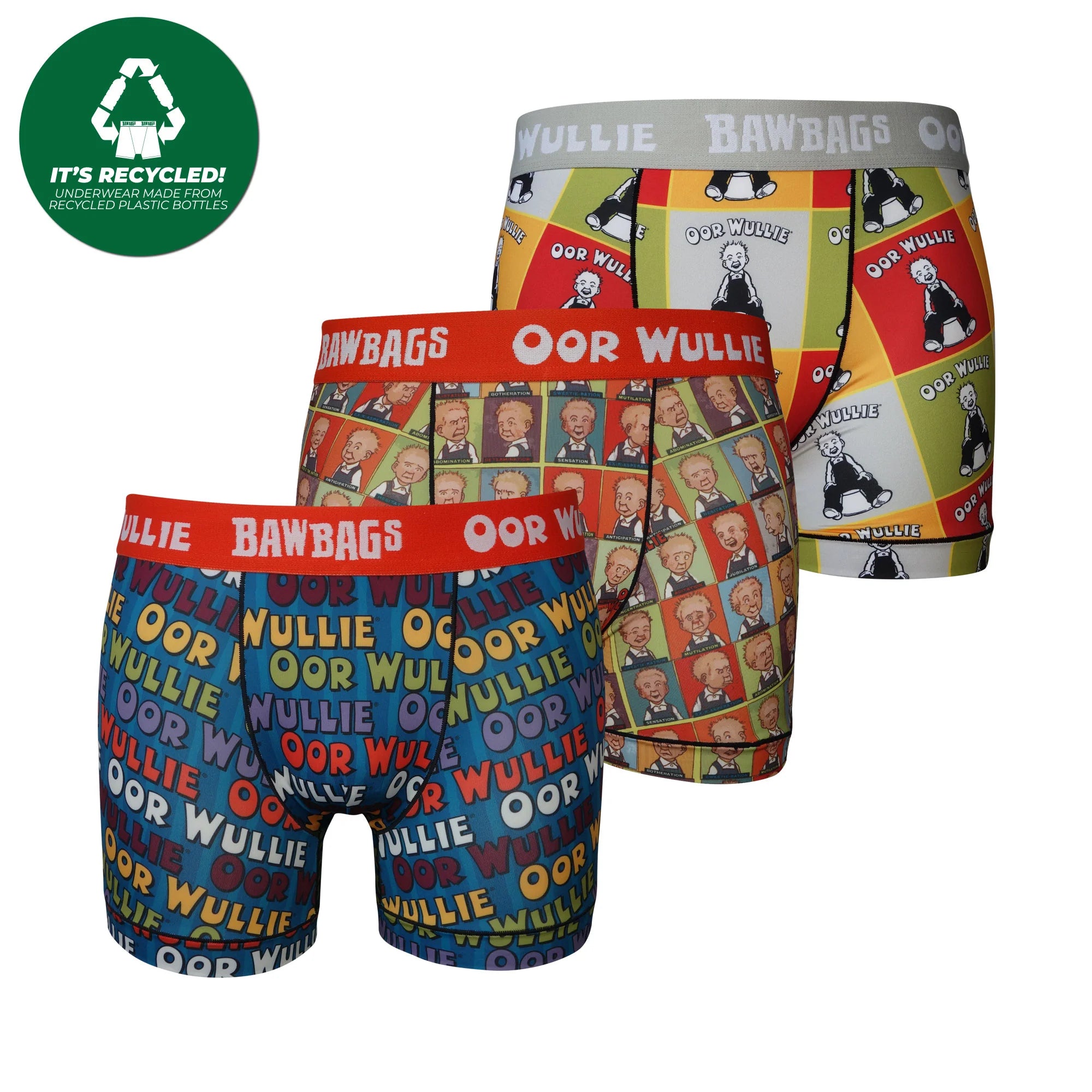 Men’s Oor Wullie 3-Pack Technical Boxer Shorts – Anderson Kilts