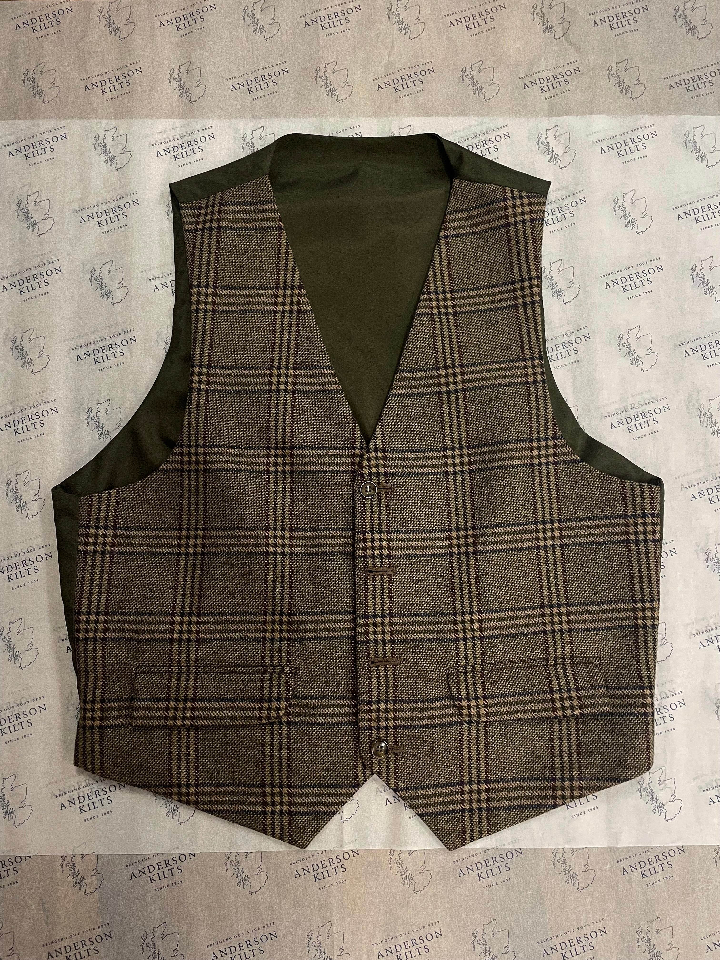 NEW 4 Button Argyle Waistcoat - 42 Reg – Anderson Kilts