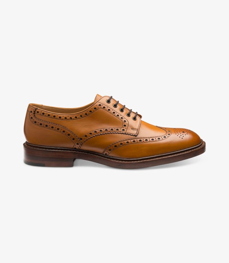 Loake Chester Tan Leather Day Brogue - premium range – Anderson Kilts
